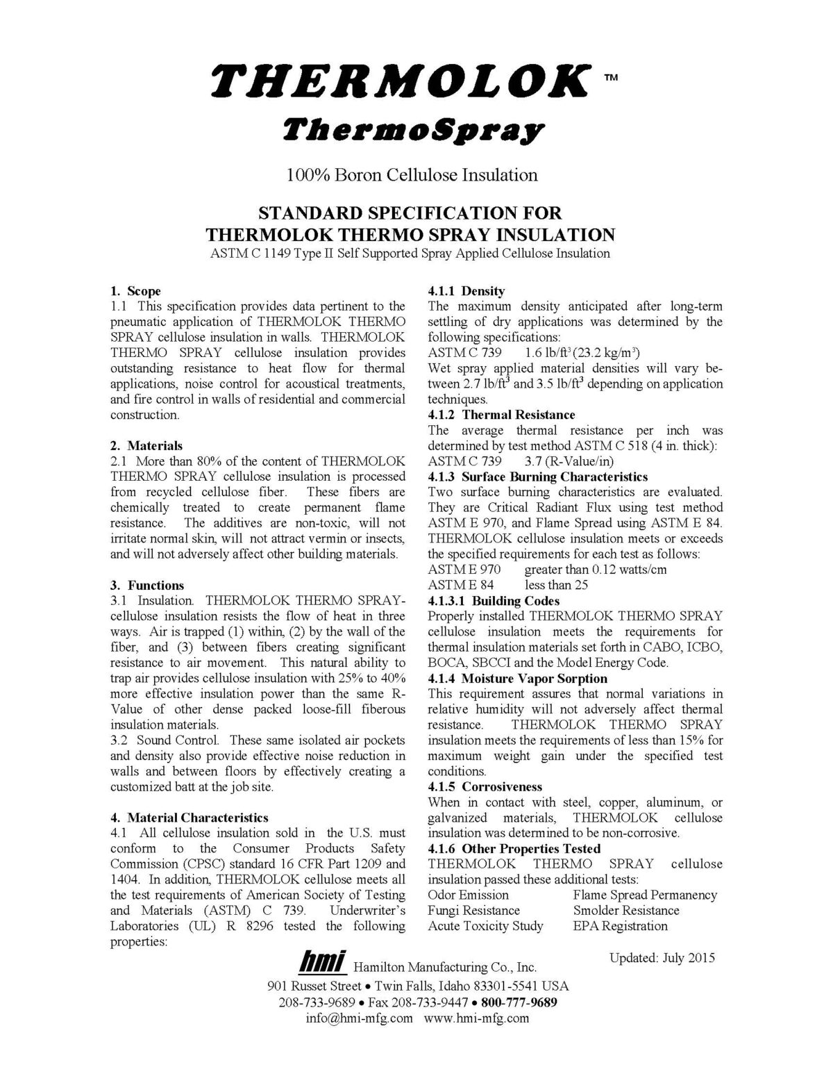 Thermolok Wallspray Cellulose Insulation – Home- Hamilton Manufacturing